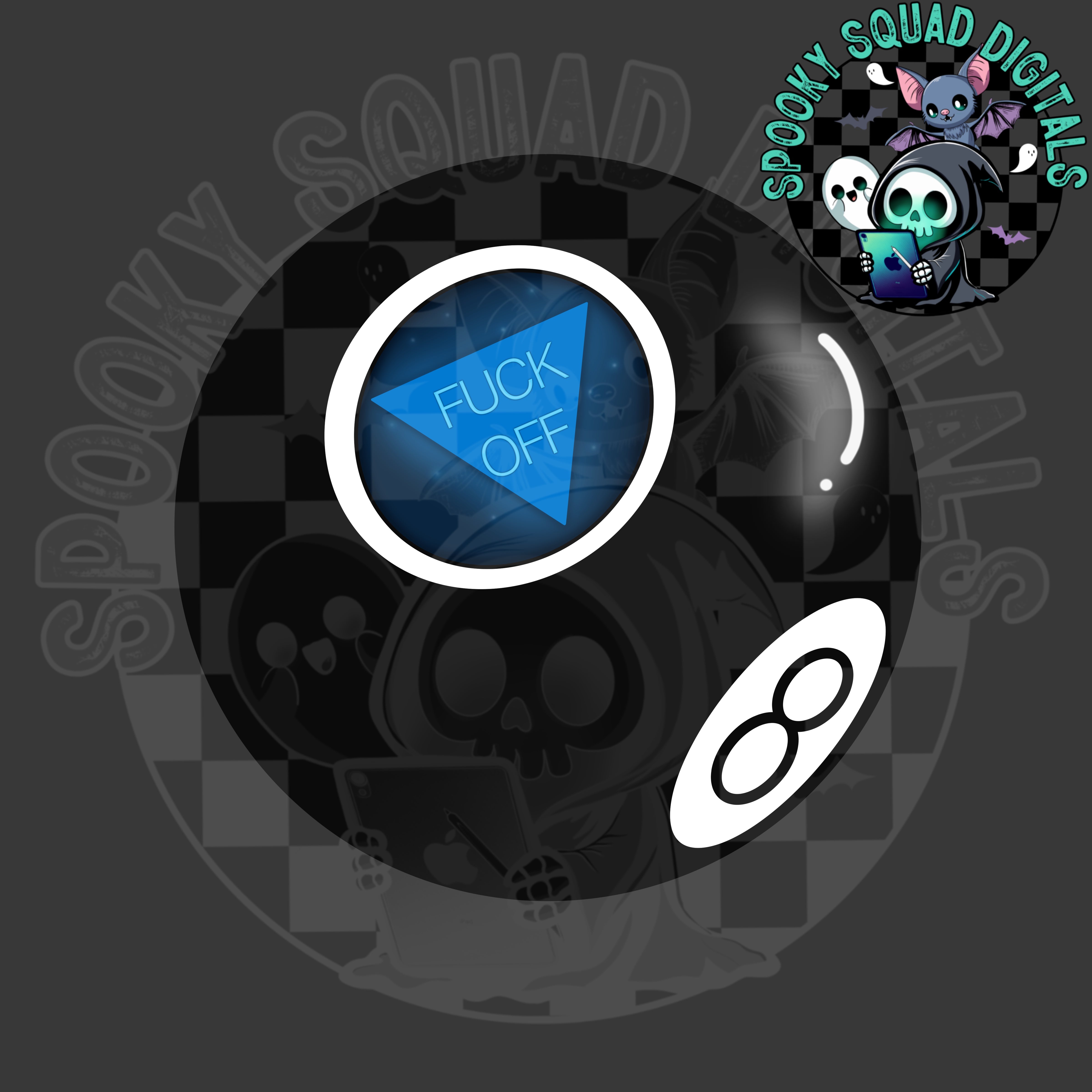 Magic 8 Ball - PNG File – Spooky Squad Digitals